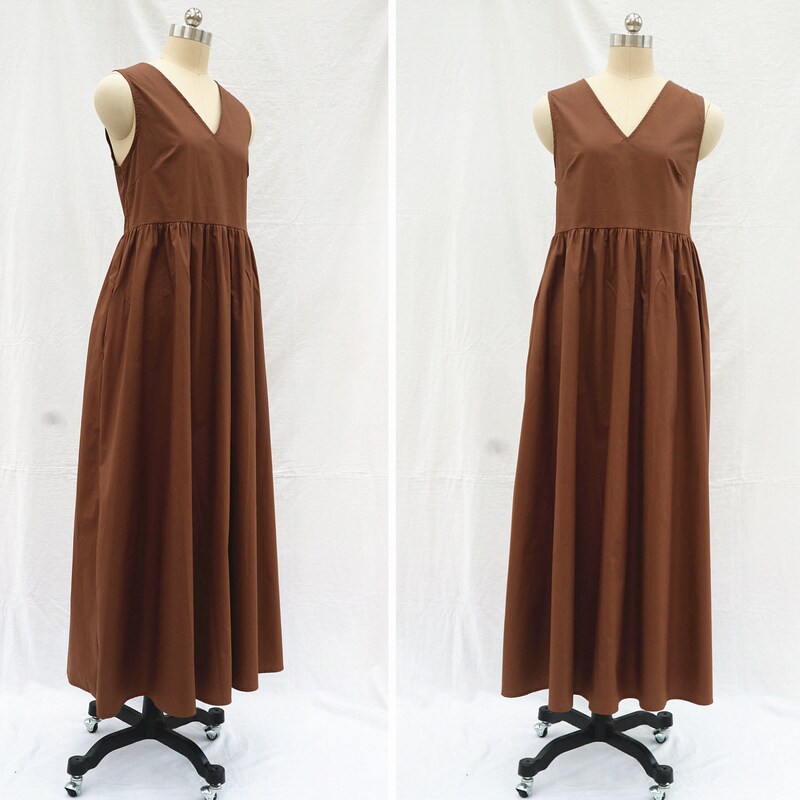 Brown Dress - Etsy