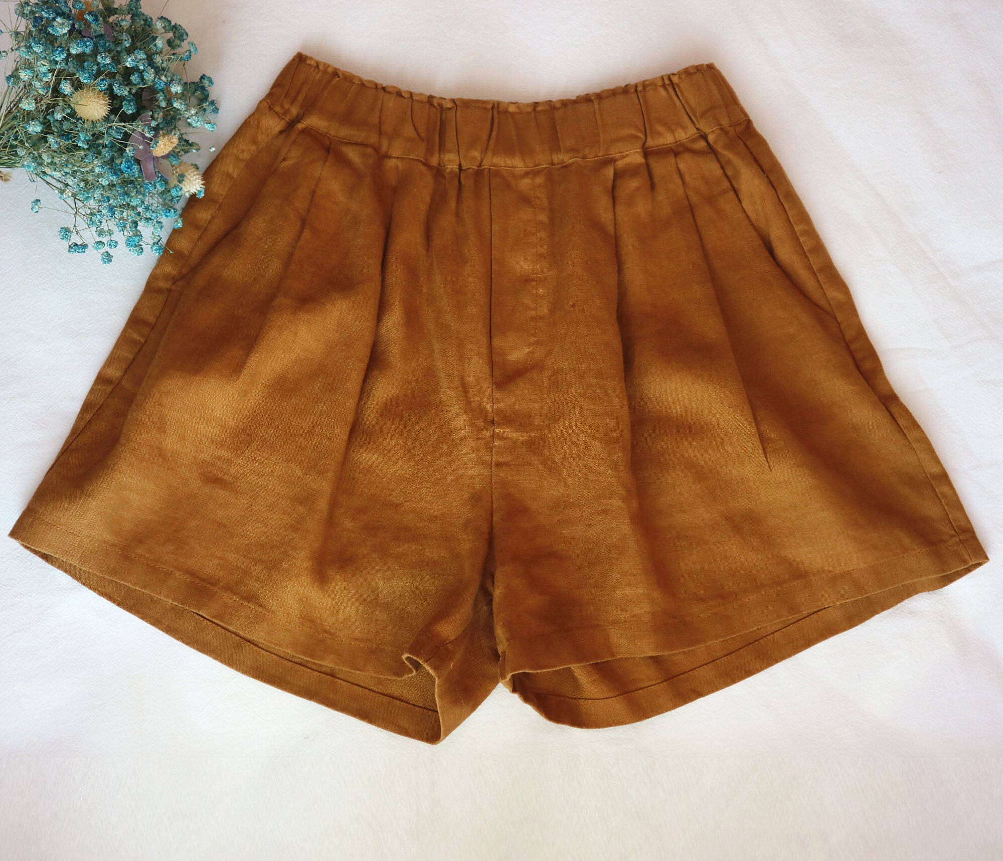 Linen Shorts Pants Linen Short Trousers Casual Pants - Etsy