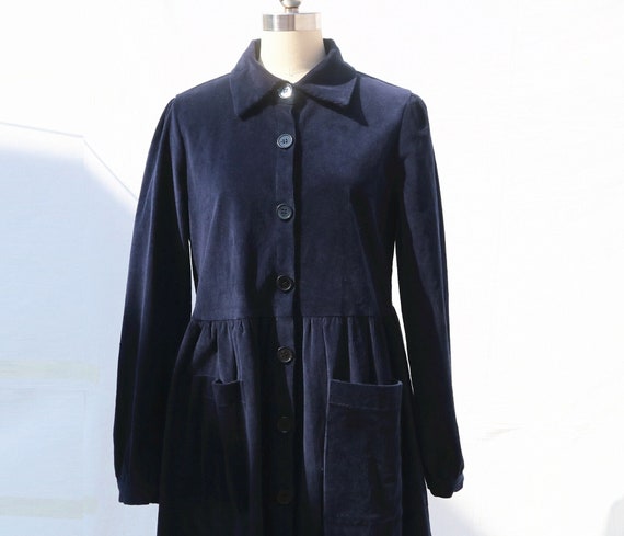 Vintage corduroy midi dress Autumn and winter Long sleeve | Etsy