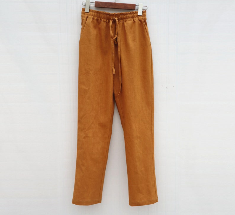 Linen Pants Trouses Ginger Loose Comfortable Pants Long Pants for Women ...