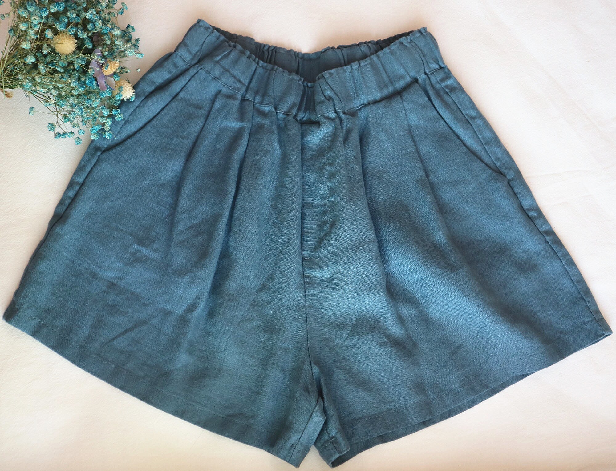 Linen Shorts Pants Linen Short Trousers Casual Pants - Etsy