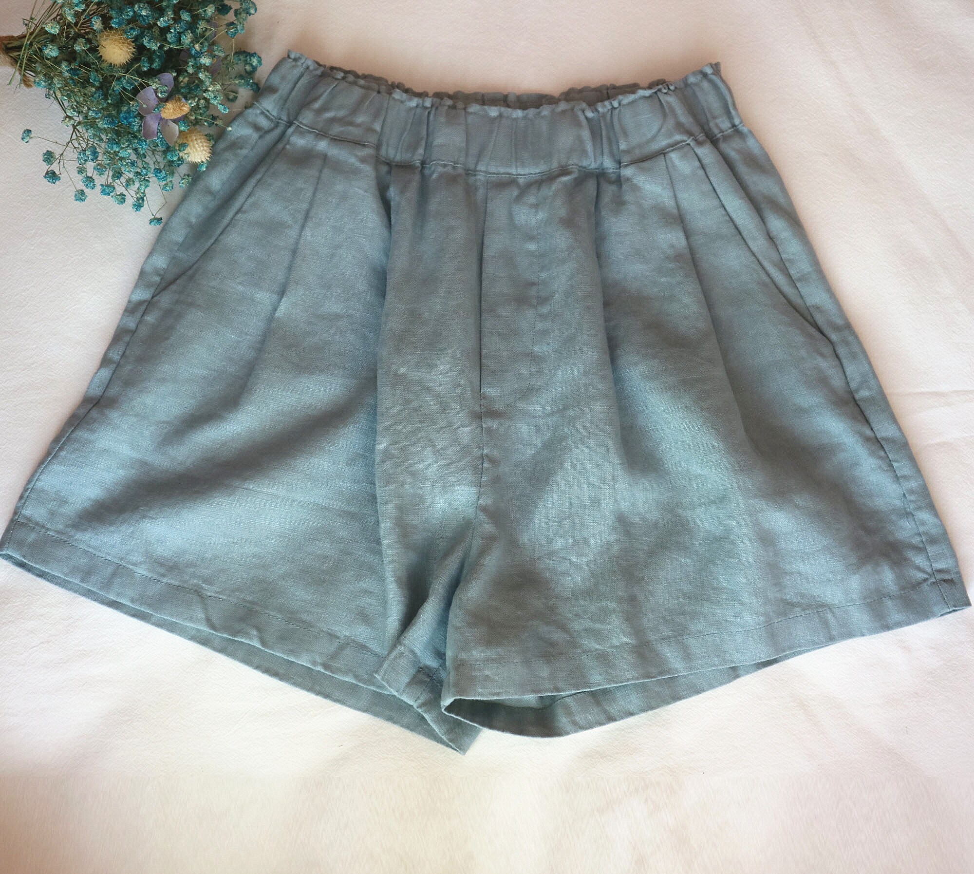 Linen Shorts Pants Linen Short Trousers Casual Pants - Etsy