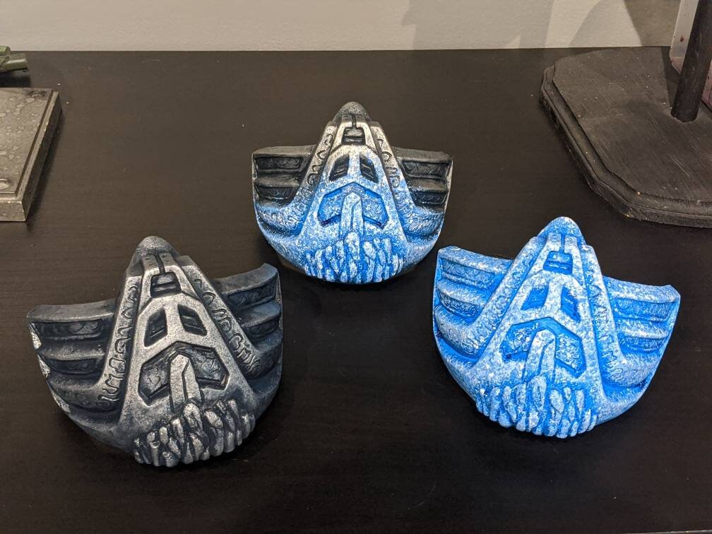 MK 95 Movie Frosty sub Zero Mid Freeze Face Mask Costume/ - Etsy