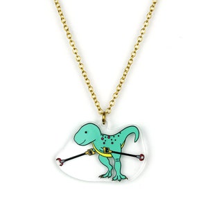 Grabby Arms Dinosaur Necklace, T-rex, Dinosaur, Dinosaur Necklace ...