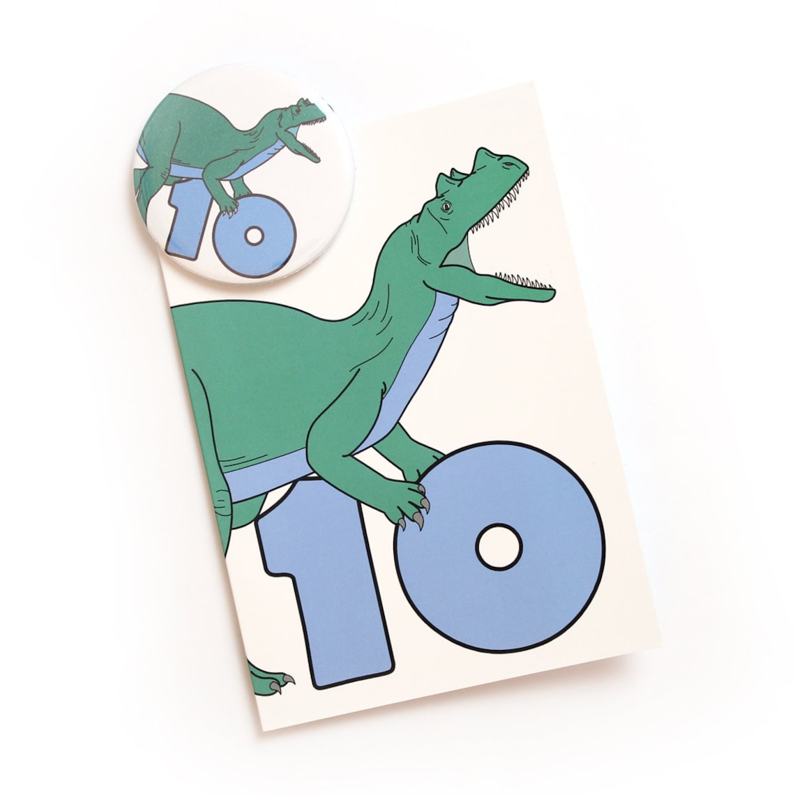 Number 10 Badge Dinosaur Birthday Badge Ten Badge Badges - Etsy