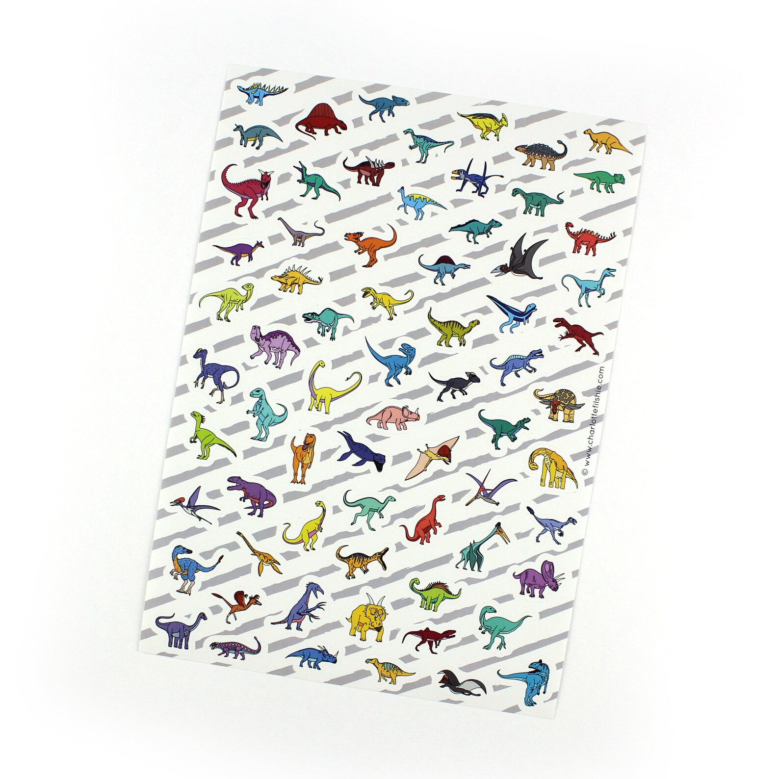 Dinosaur mini sticker sheet A5 | Etsy