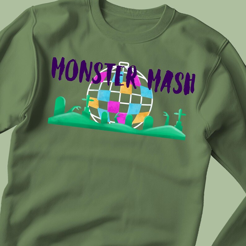 Monster Mash PNG, Watercolor Clip Art, Halloween DTF Digital Download ...