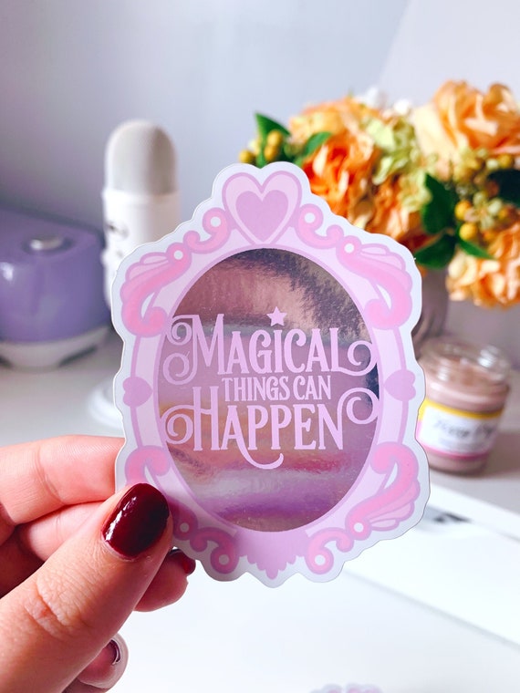 Magical Things Mirror Vinyl Sticker - Etsy