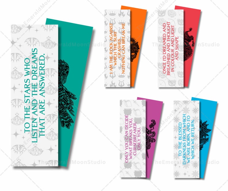 ACOTAR Bookmark Set | Quote | Maas | Printable | Digital - Etsy
