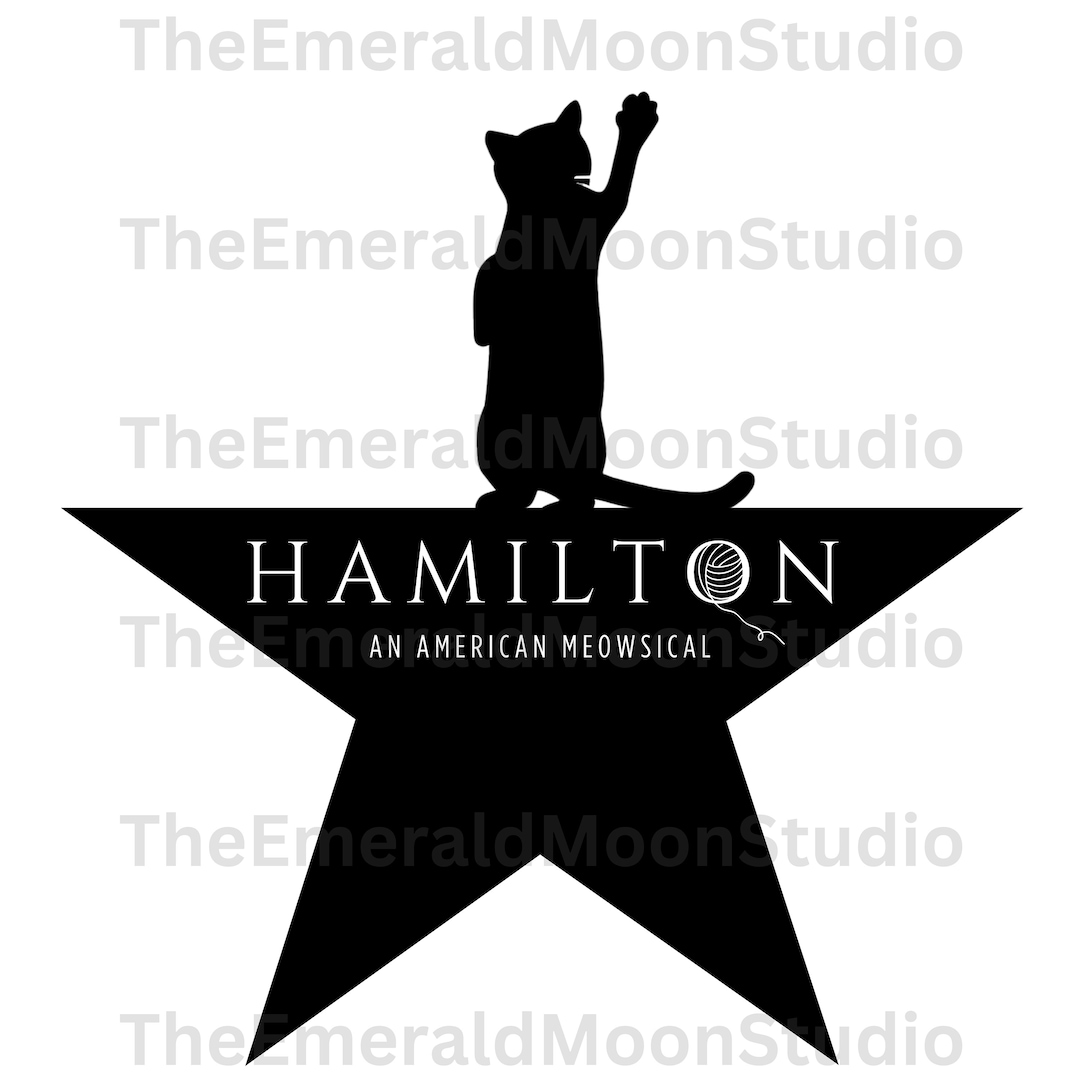 Hamilton the Meowsical Digital Printable PNG & SVG - Etsy Australia