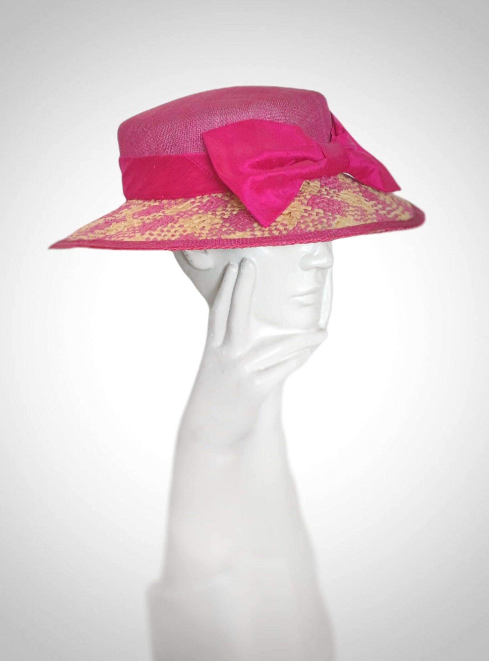 Pink Vintage Style Sinamay/paper Hat 'midge' inspired by the Marvelous ...
