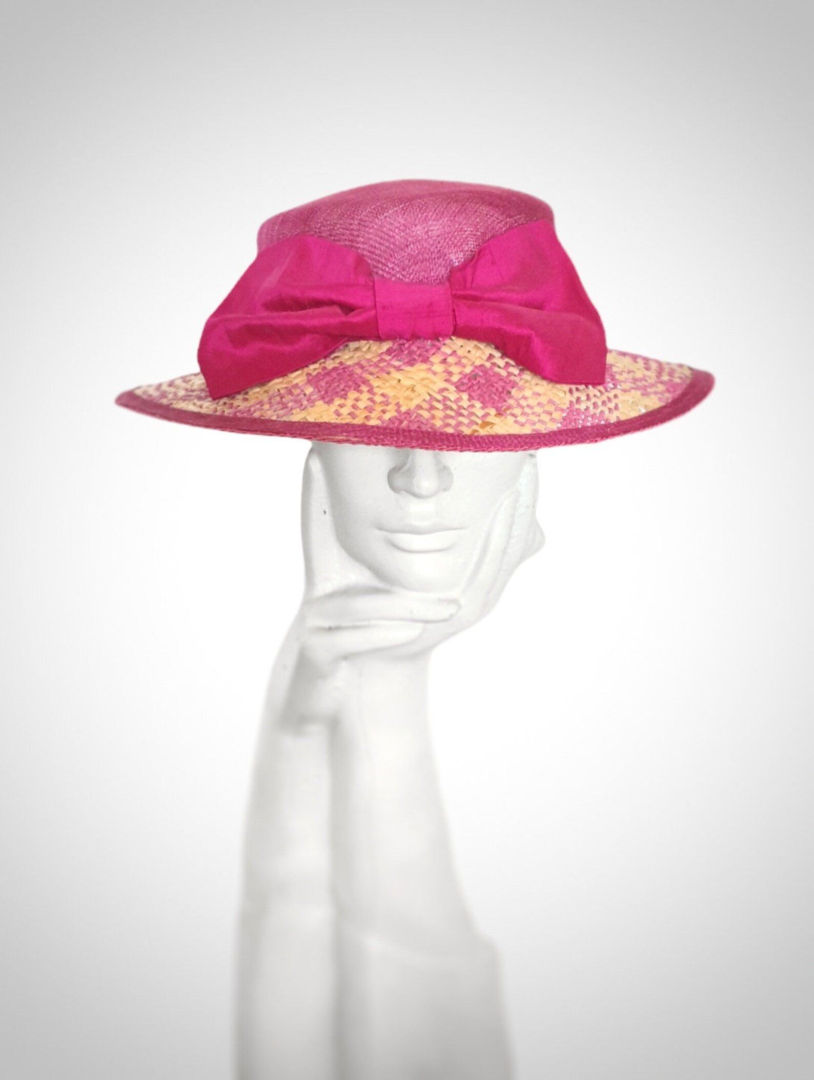 Pink Vintage Style Sinamay/paper Hat 'midge' inspired by the Marvelous ...