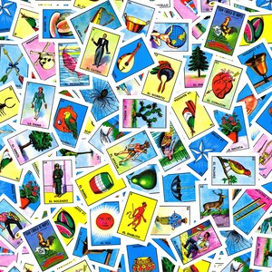 Old School Loteria Characters, (12"x18") JPG Digital Background - Etsy