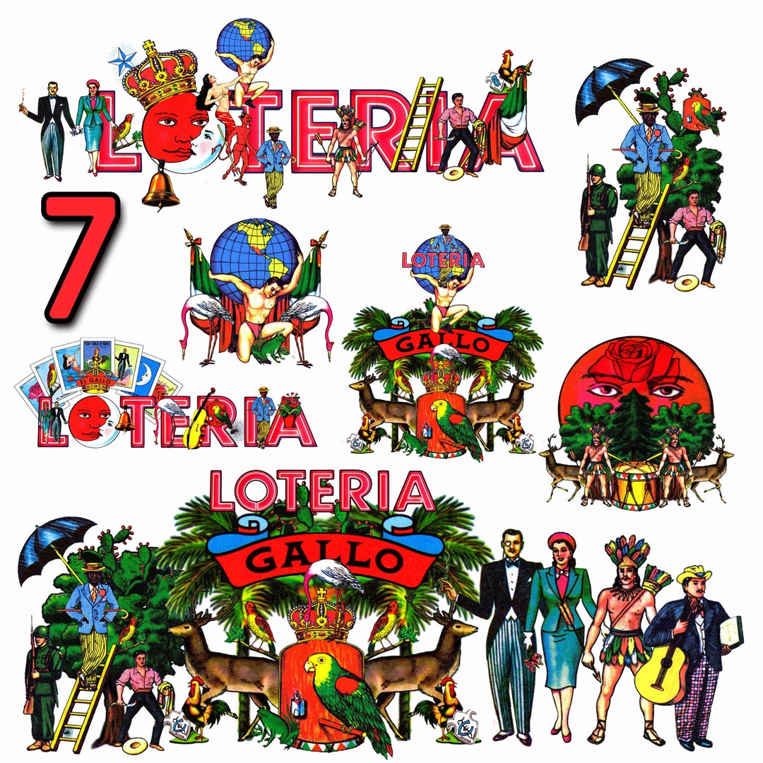 Loteria, Decor Elements PNG Files With Transparent Background. Reg ...
