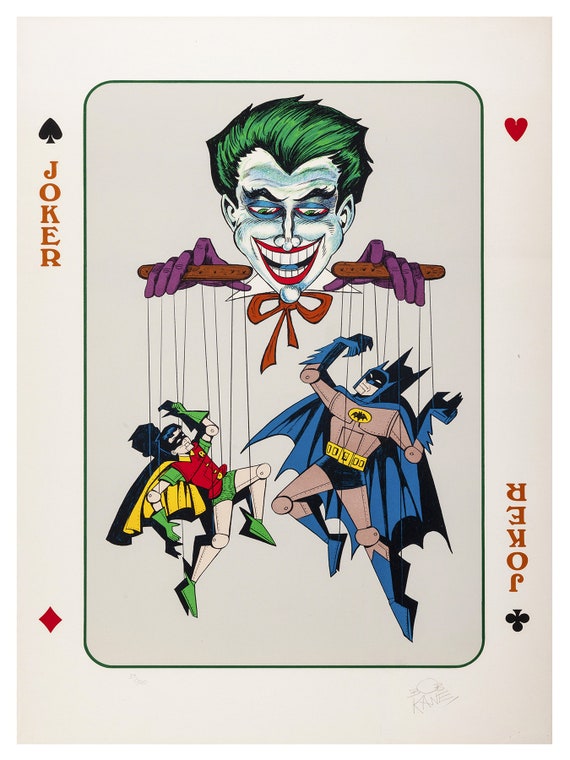 The Joker, Batman and Robin Puppet Master 18" x24" RARE Digital Poster ...
