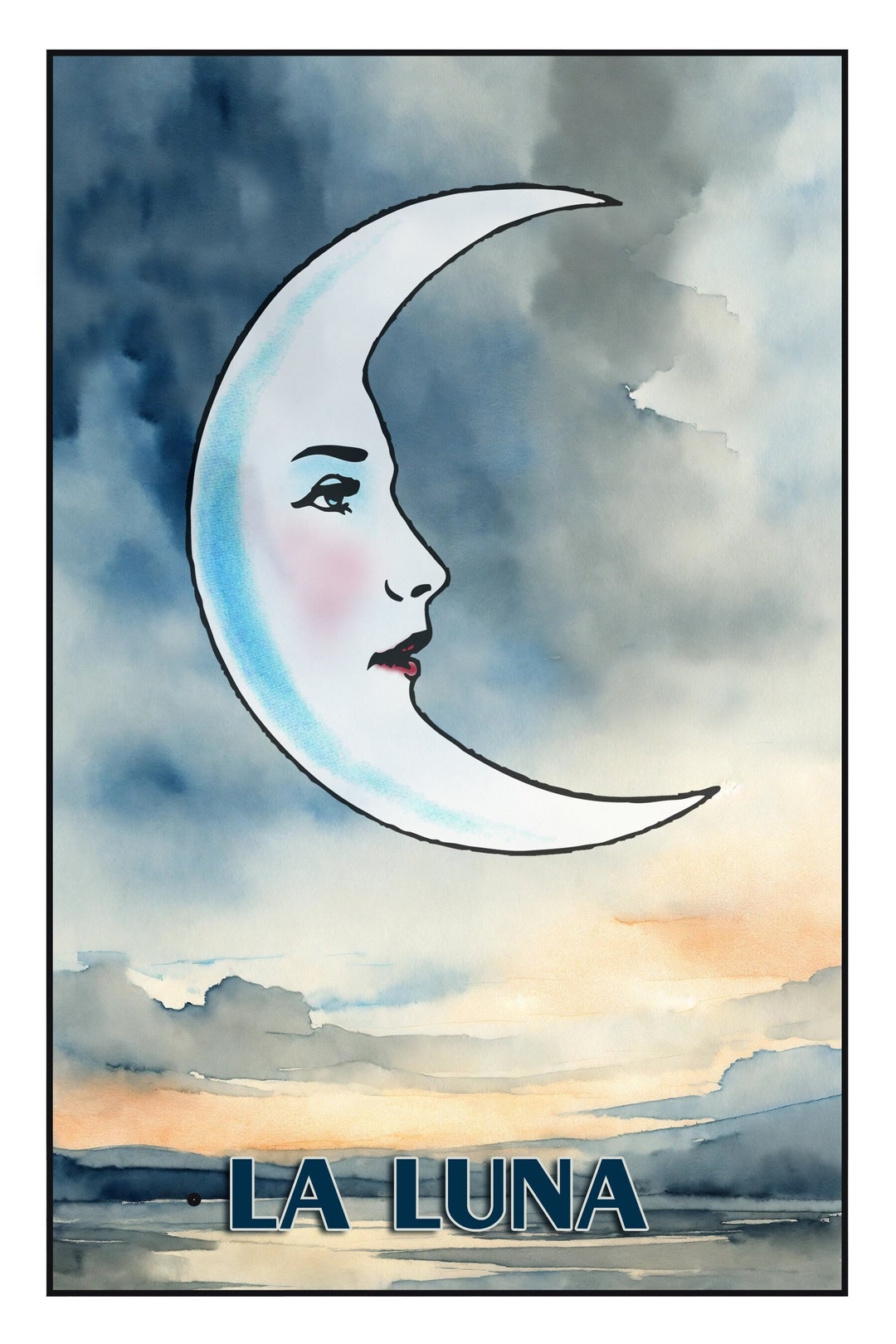 LA LUNA Poster Image | 12"x18" LARGE | New and on Sale Now! - Etsy