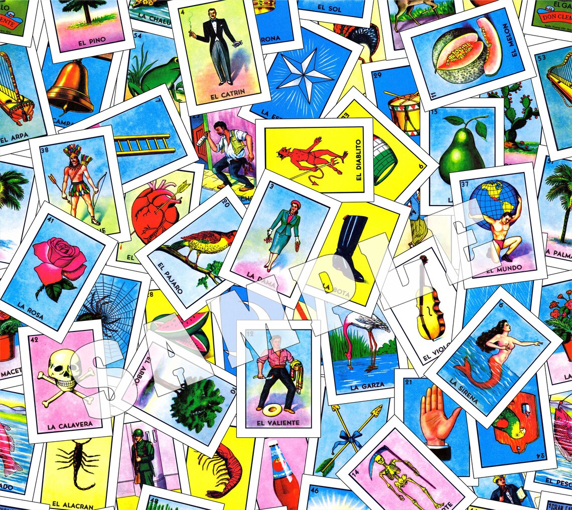 Tumbler Wrap Loteria Sublimation Design 20oz Tumblers - Etsy