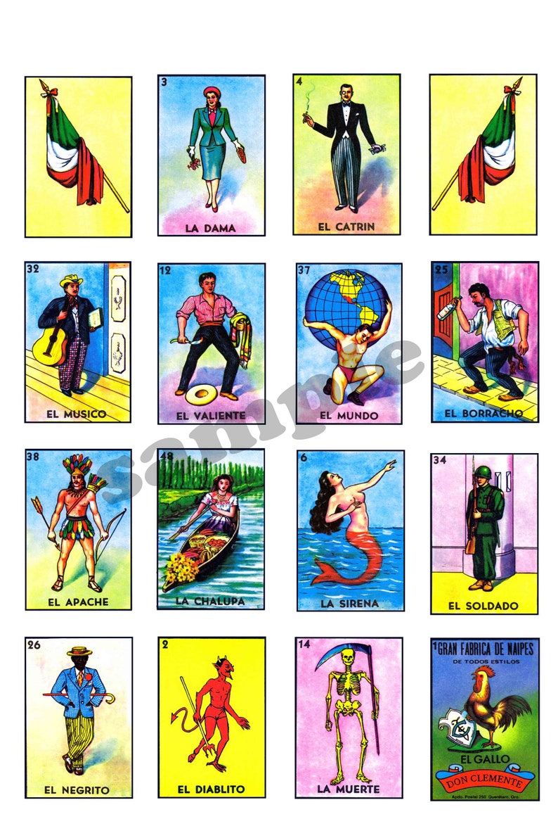 Mexican Loteria main Character 6ft.x9ft. Back Drop | Etsy