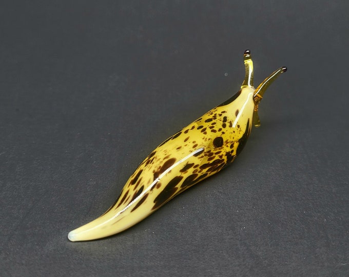 Glass Slug, Yellow and Black - Etsy