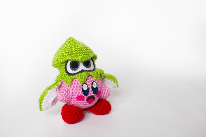 Crochet Splatoon Green Inkling Kirby | Etsy