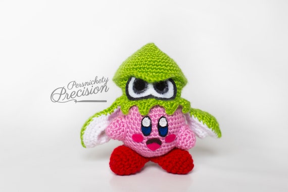 Crochet Splatoon Green Inkling Kirby | Etsy