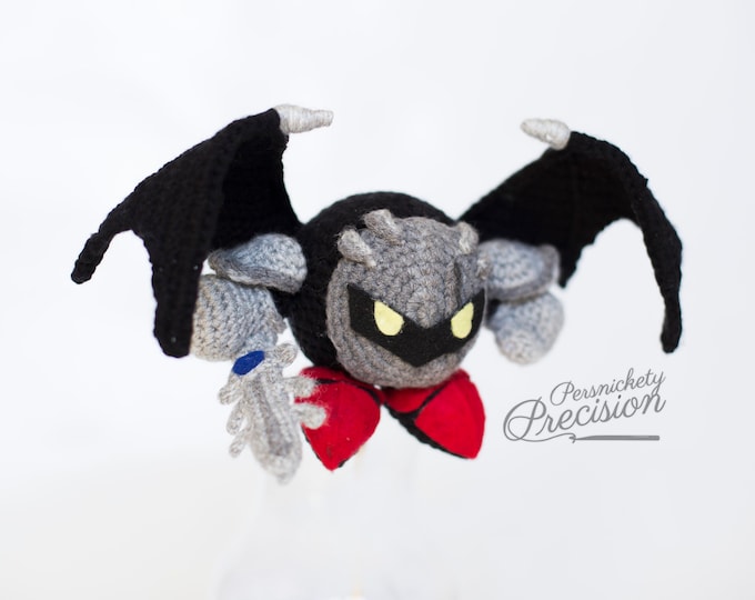 Crochet Dark Meta Knight Amigurumi (wired) - Etsy