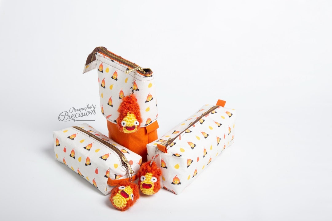 Calcifer Howl's Moving Castle Pencil Case Pouch Fire Demon Inspired ...