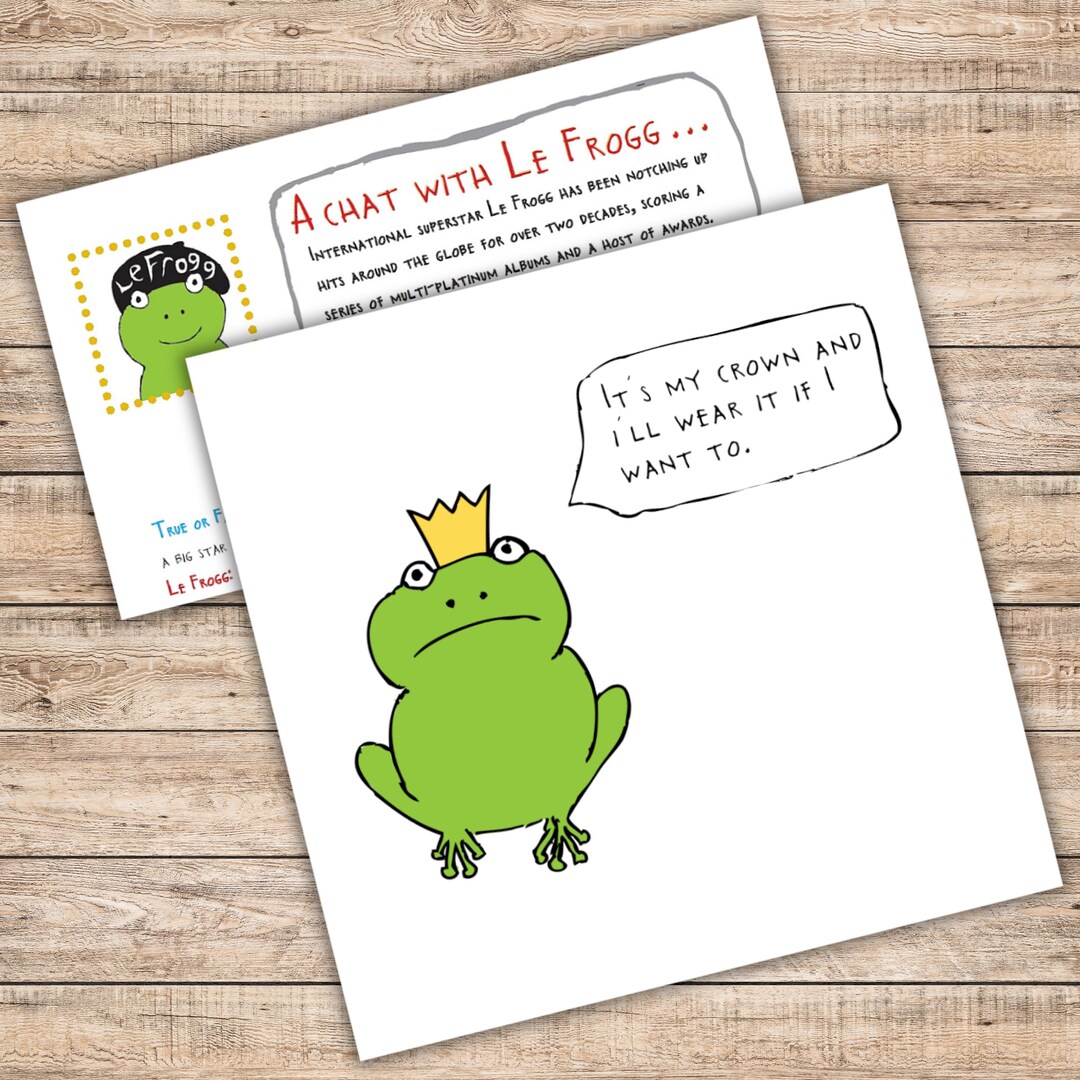 Frog Card & Exclusive Interview New Job Card Frog Birthday Card Frog ...