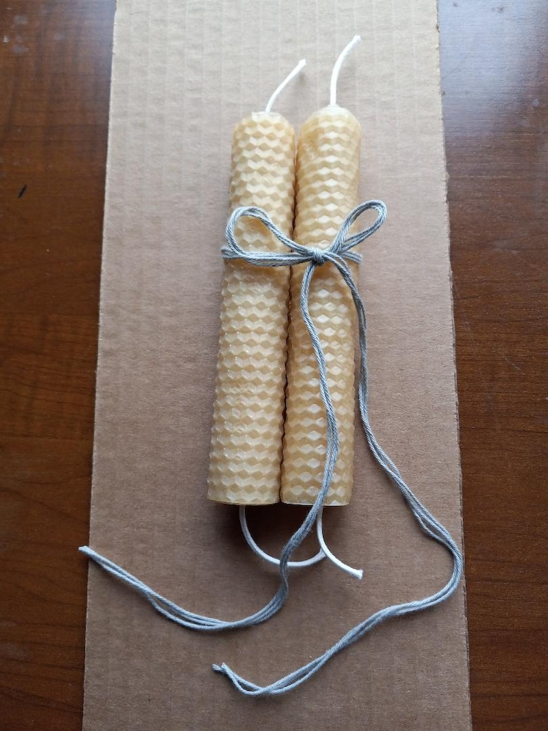 Hand Rolled Beeswax Candles - Etsy
