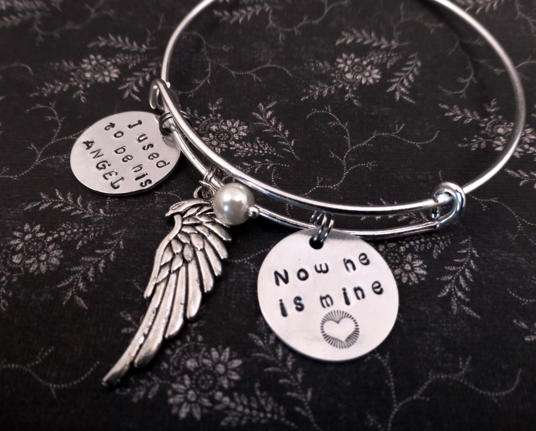 Mom / Dad Sentimental Bracelet I Used to Be Her / His ANGEL , Now She ...