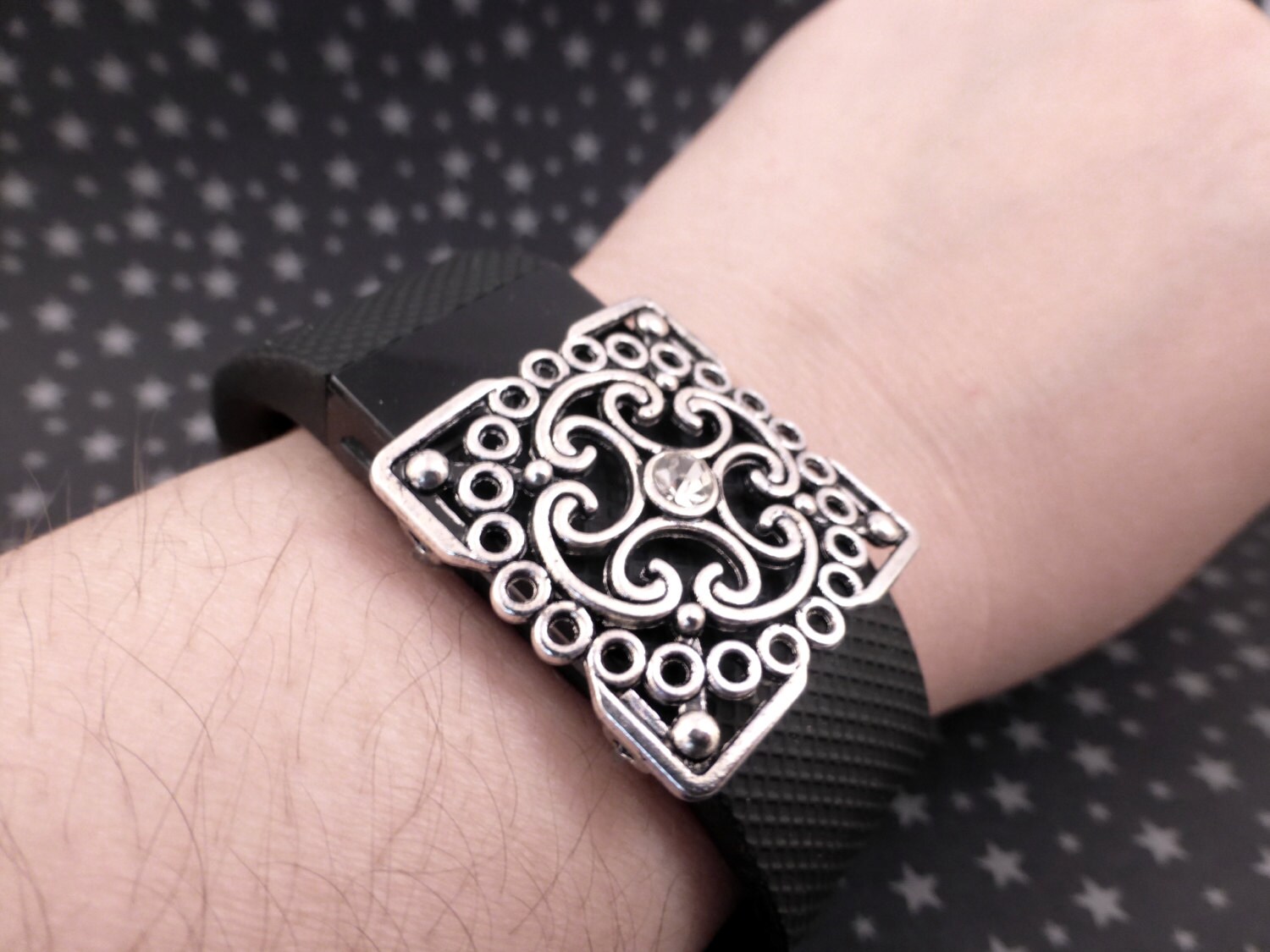 Extra Large Fancy Square Silver Tone Band Accessory | Etsy