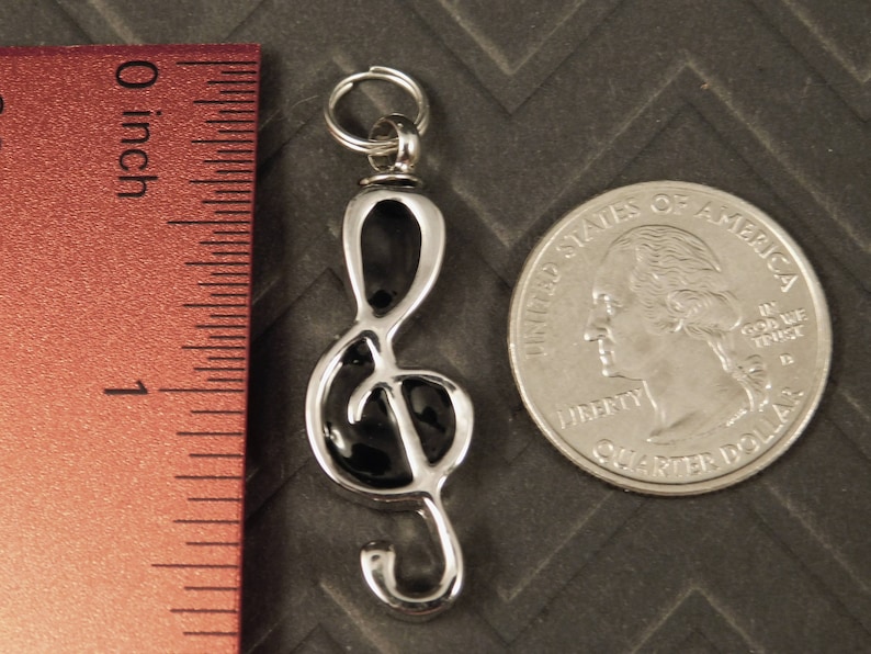Urn Music Note Pendant ONLY & Funnel Memorial Charm for | Etsy