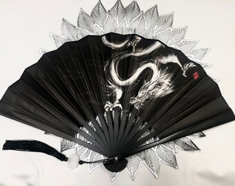 Chinese Dragon Fan - Etsy