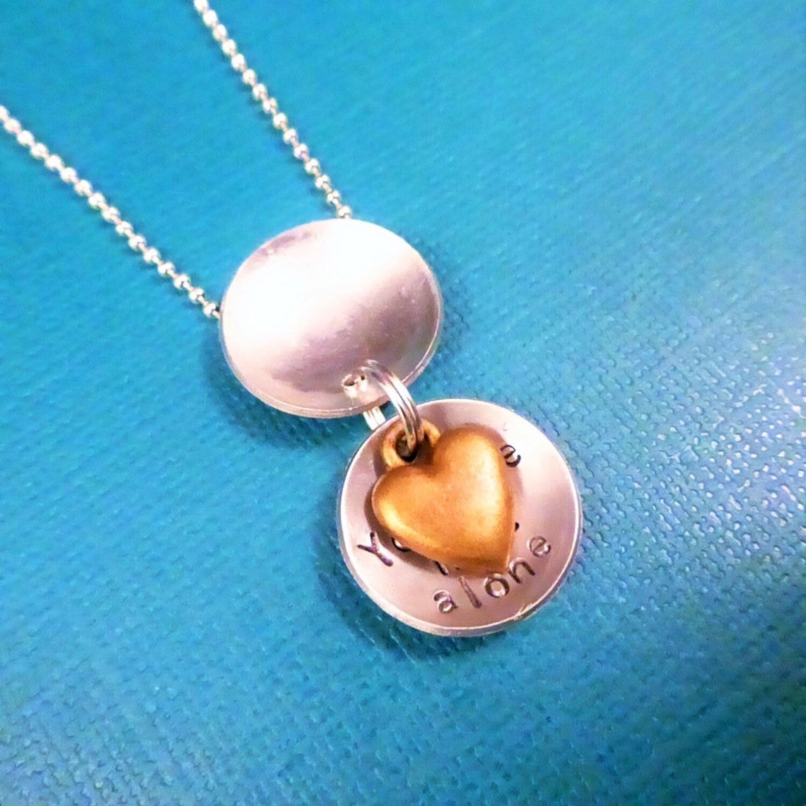 Friendship Support Locket Inspirational Quote Jewelry You - Etsy