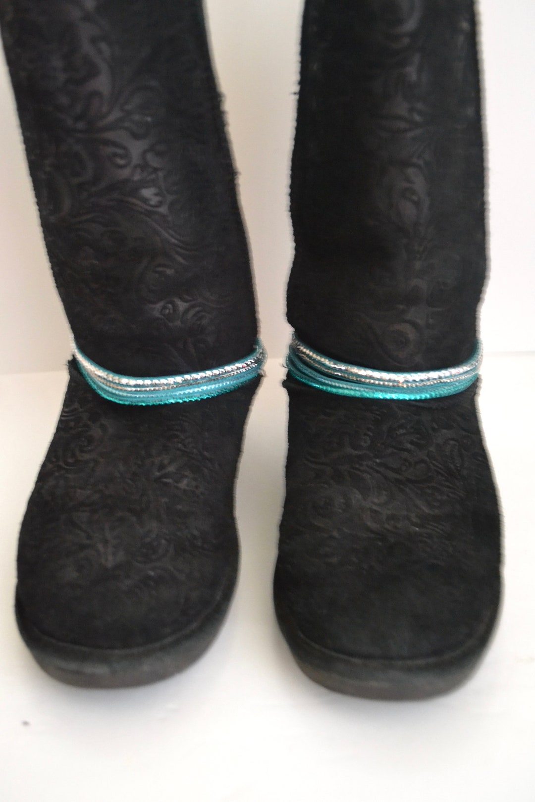 Boot Wrap Jewelry for Boots Accessories for Shoes Blue & - Etsy