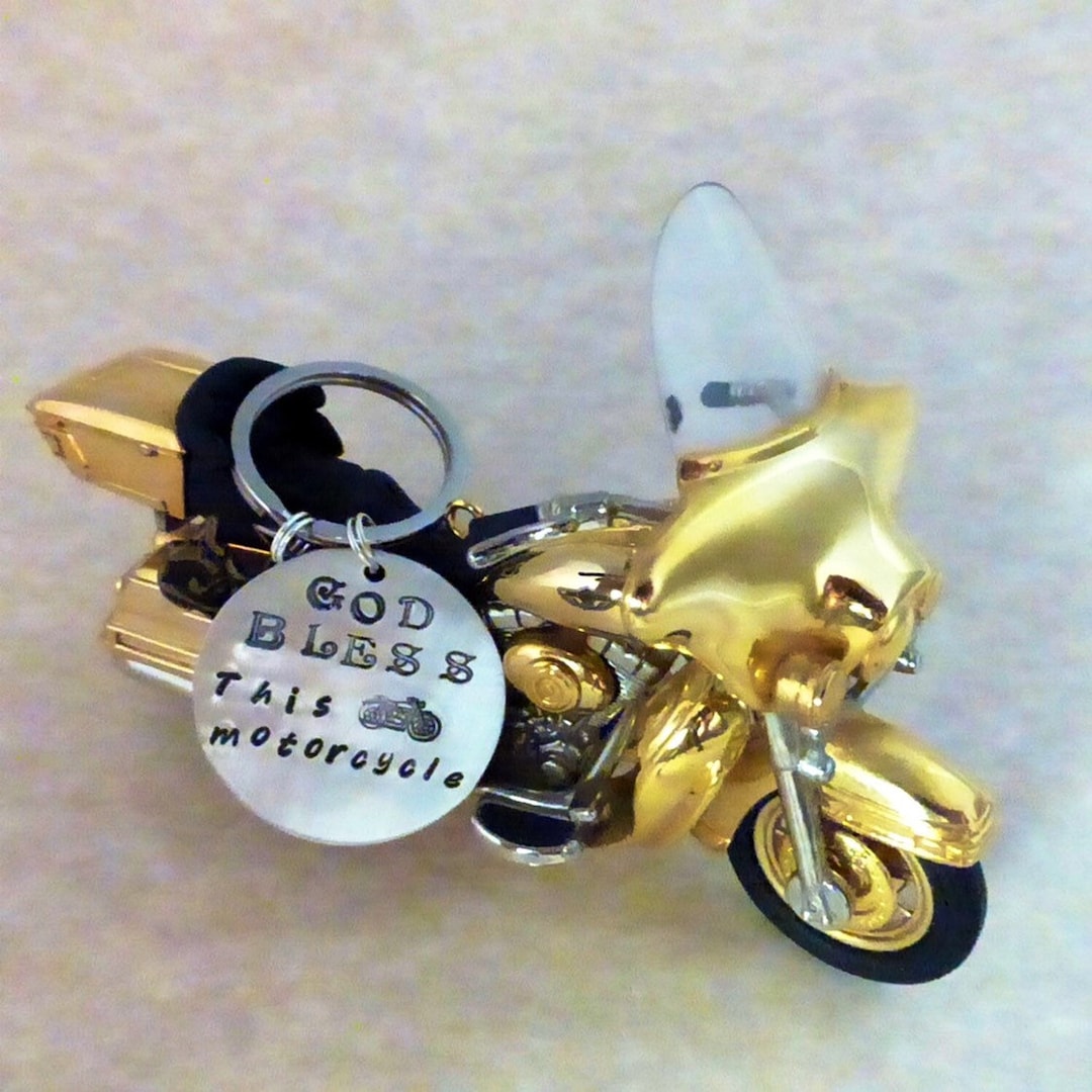Bike Blessings GOD BLESS This Motorcycle Inspirational Keychain Biker ...