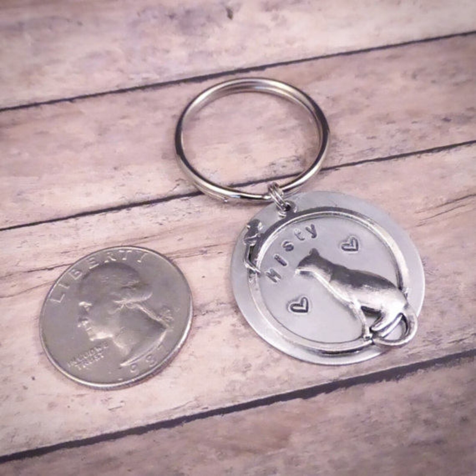 Keychain or Necklace Cat & Mouse Pendant Customized With - Etsy