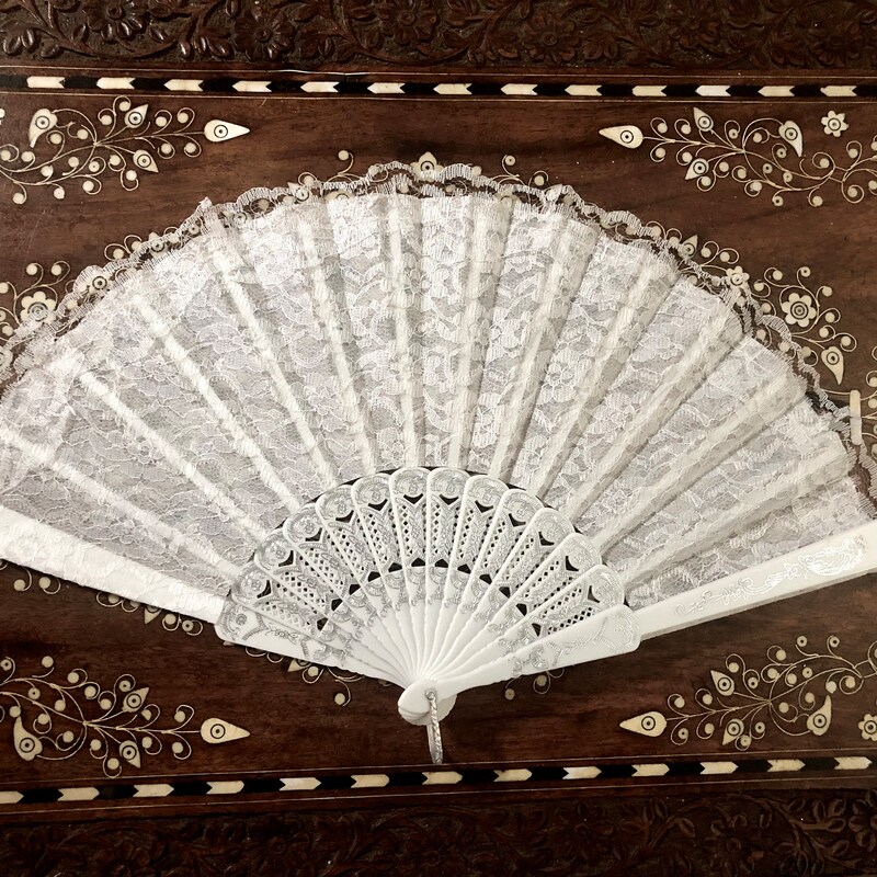 Lace Hand Fan - Etsy