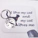 Keychain or Necklace Cat & Mouse Pendant Customized With - Etsy