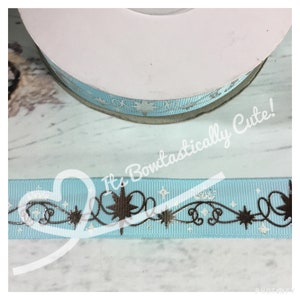 7/8 Grosgrain Silver Foil Princess Crown Carriage on Lt. Purple, Lt ...