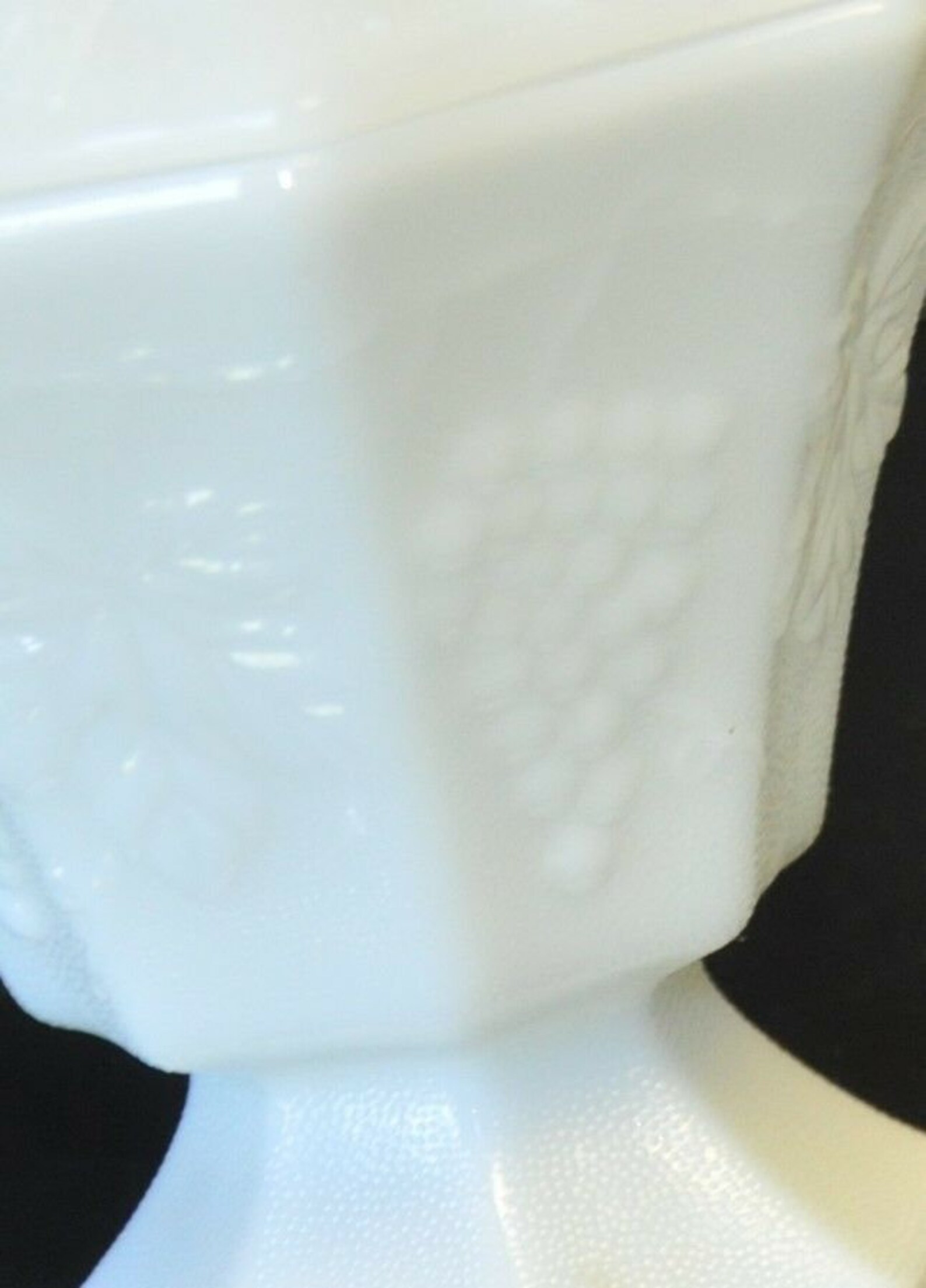 Vintage Milk Glass Octagon Candy Dish With Lid Grape and Leaf Design - Etsy