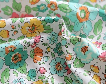Antique Flower Pattern Cotton Fabric 3 Colors Selection | Etsy