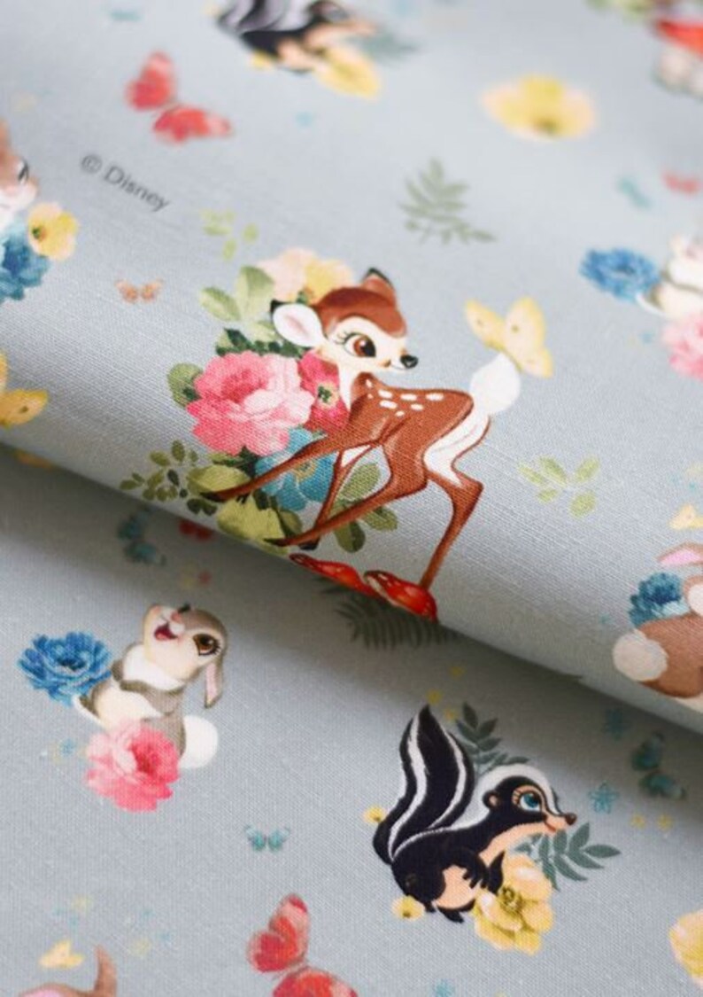 Disney Bambi Pattern Digital Printing Cotton Fabric by Yard | Etsy