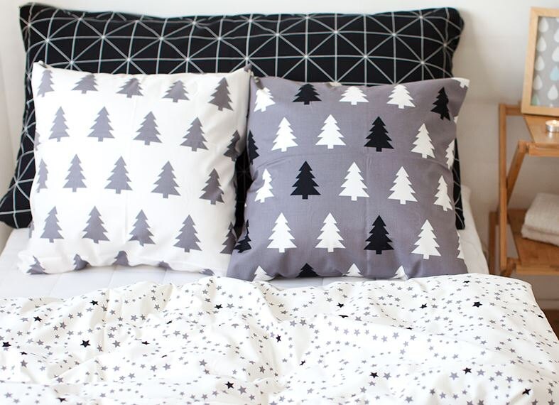 Scandinavian Nordic Style Pine Tree Pattern Fabric S70471 4 | Etsy