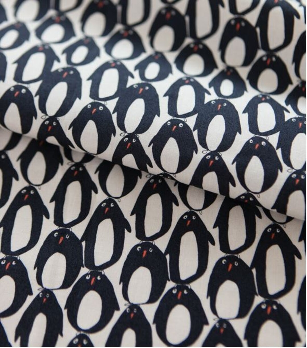 Little Penguin Pattern Cotton Fabric by Yard - Etsy