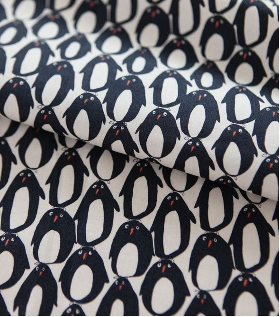 Little Penguin Pattern Cotton Fabric by Yard - Etsy