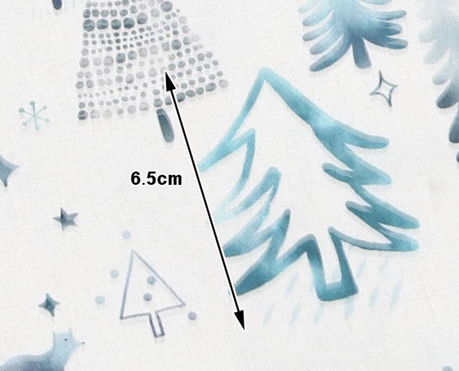 Winter Tree Linen Blended Digital Printing Fabric by Yard - Etsy