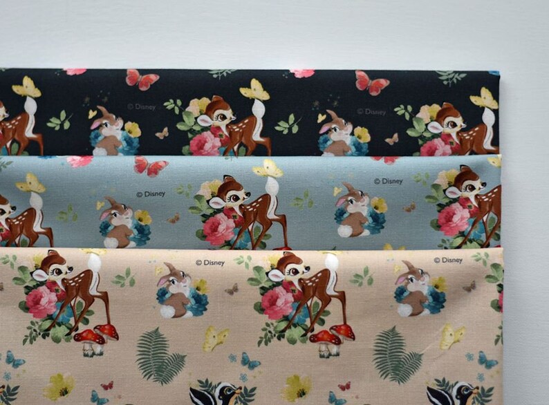 Disney Bambi Pattern Digital Printing Cotton Fabric by Yard | Etsy