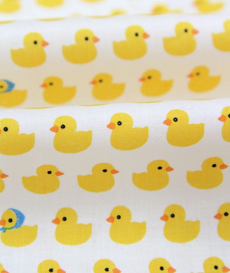 Cute Rubber Ducks Pattern Cotton Fabric by Yard | Etsy