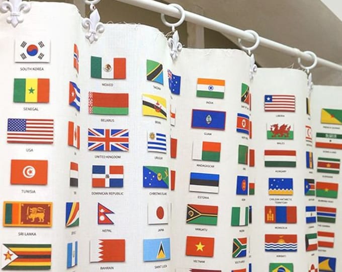 Flags Fabric Modern Flags of the World by Aftermyart Modern World Flags ...